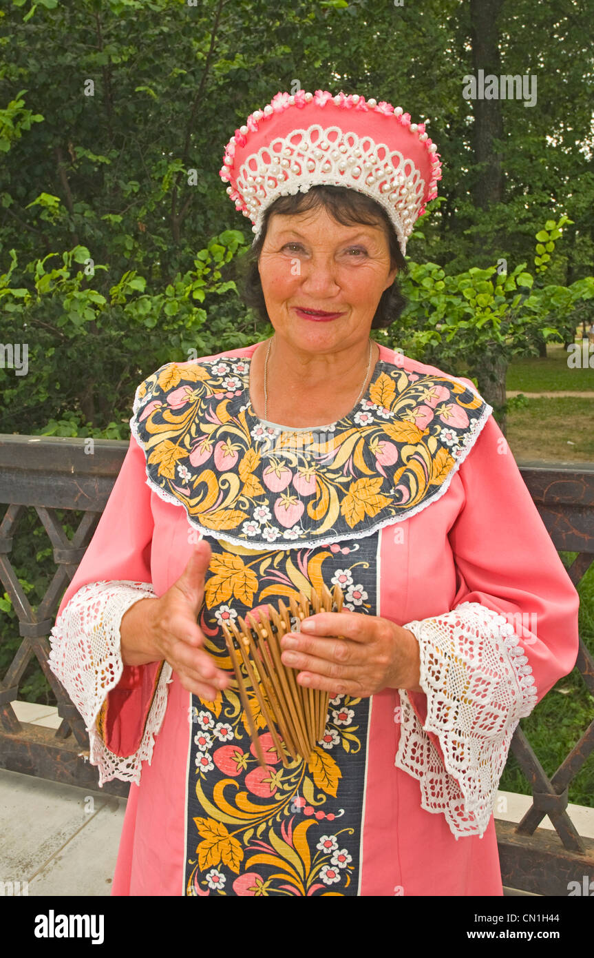 RUSSIA Uglich Russian woman in traditional dress Stock Photo - Alamy