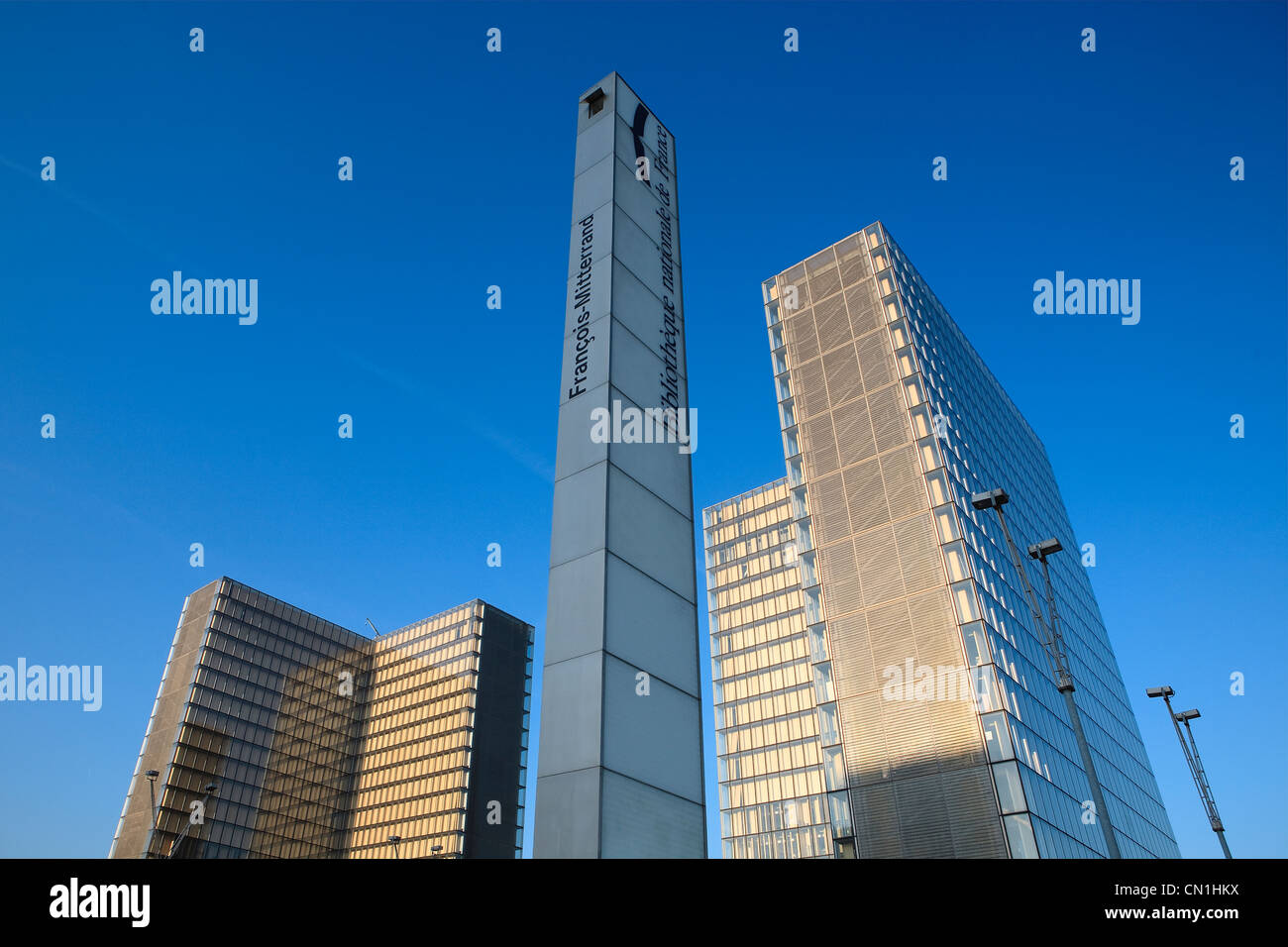 France, Paris, the Bibliotheque Nationale de France Francois Mitterrand ...