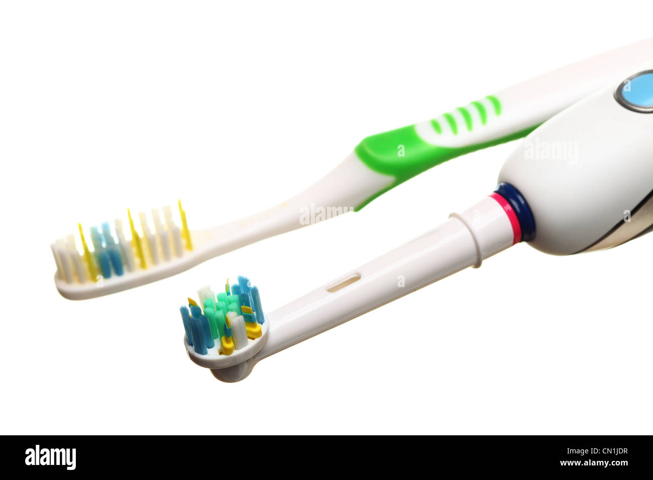 modern electrical toothbrush isolated on white background Heads ...