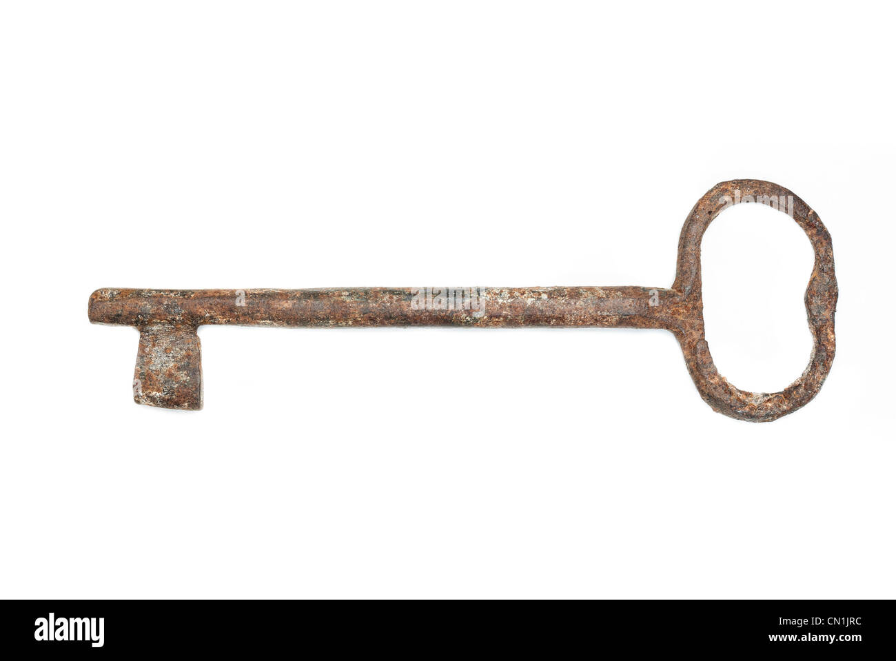An old rusty key isolated on white background Stock Photo - Alamy