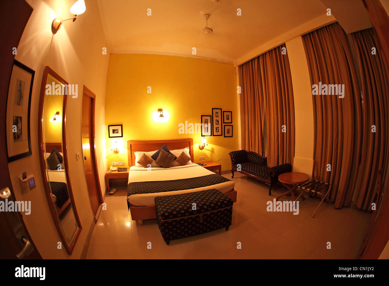 luxury hotel lobby with nice wall texture Stock Photo - Alamy