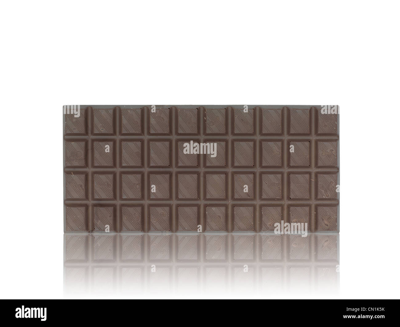 A block of chocolate isolated against a white background Stock Photo ...