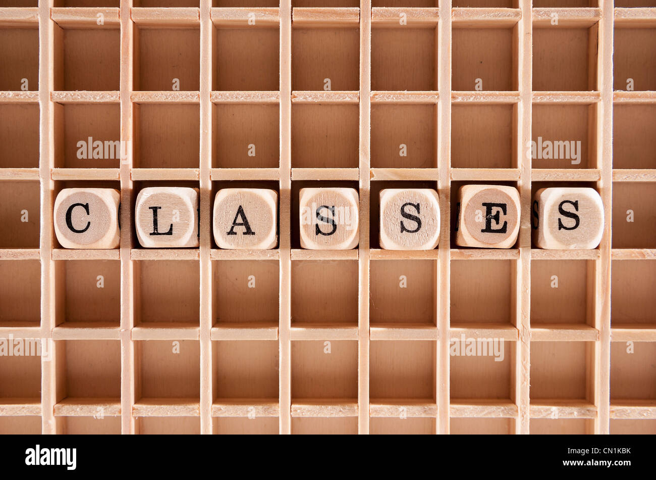 Classes word construction with letter blocks / cubes and a shallow ...