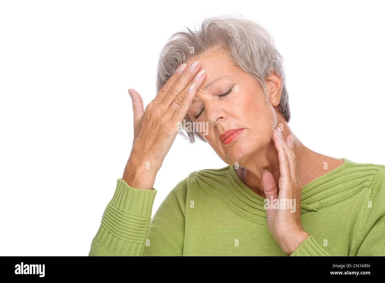 Headache pain woman hi-res stock photography and images - Alamy
