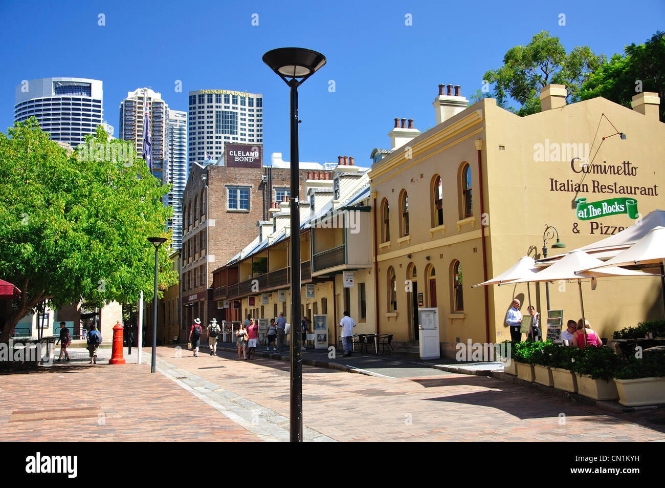 Historic Playfair Street, The Rocks, Sydney Harbour, Sydney, New South ...
