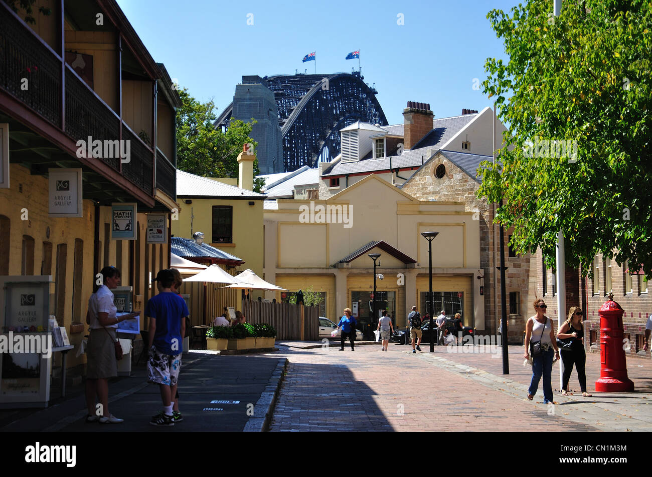 Historic Playfair Street, The Rocks, Sydney Harbour, Sydney, New South ...