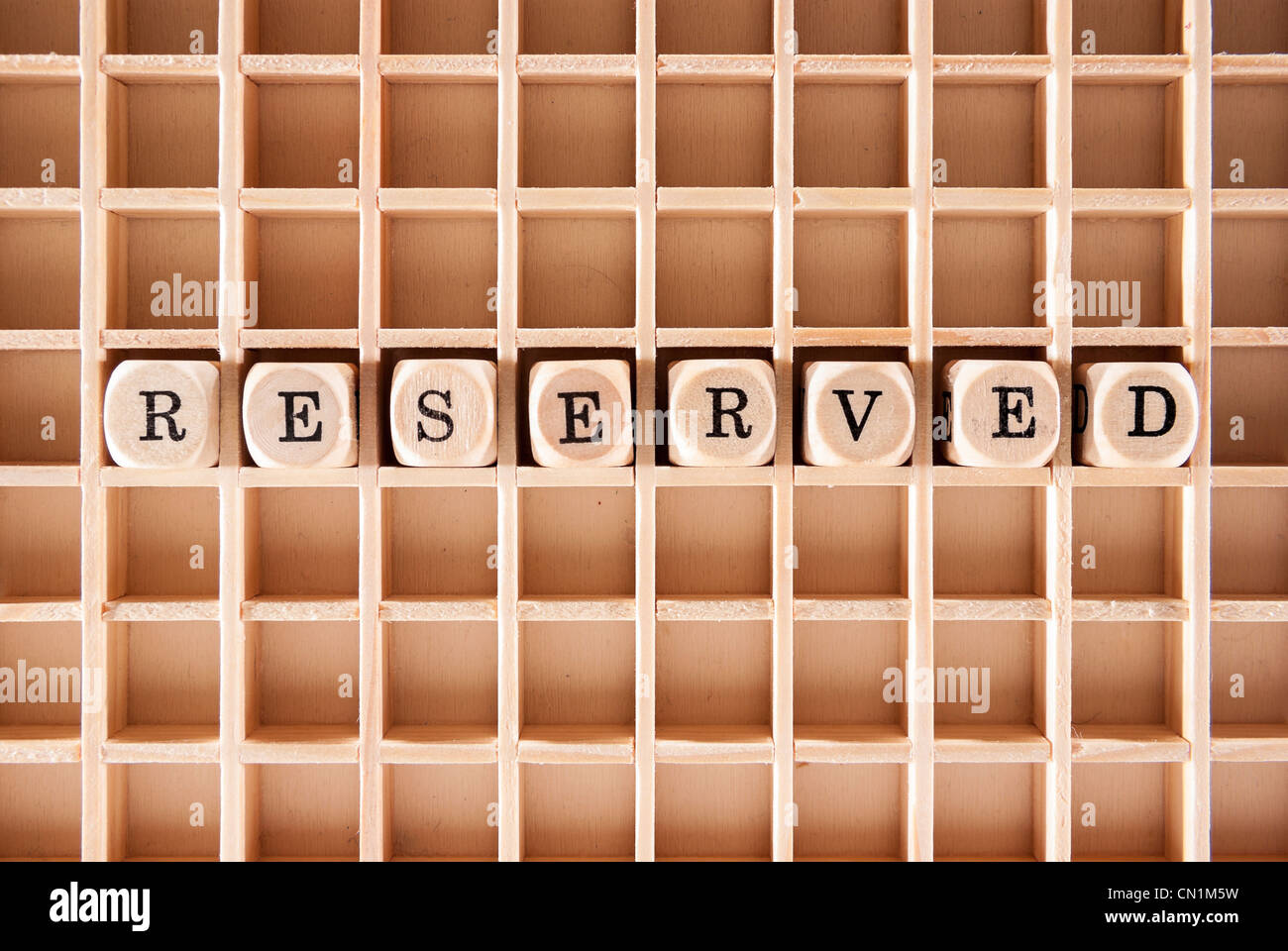 Reserved word construction with letter blocks / cubes and a shallow ...