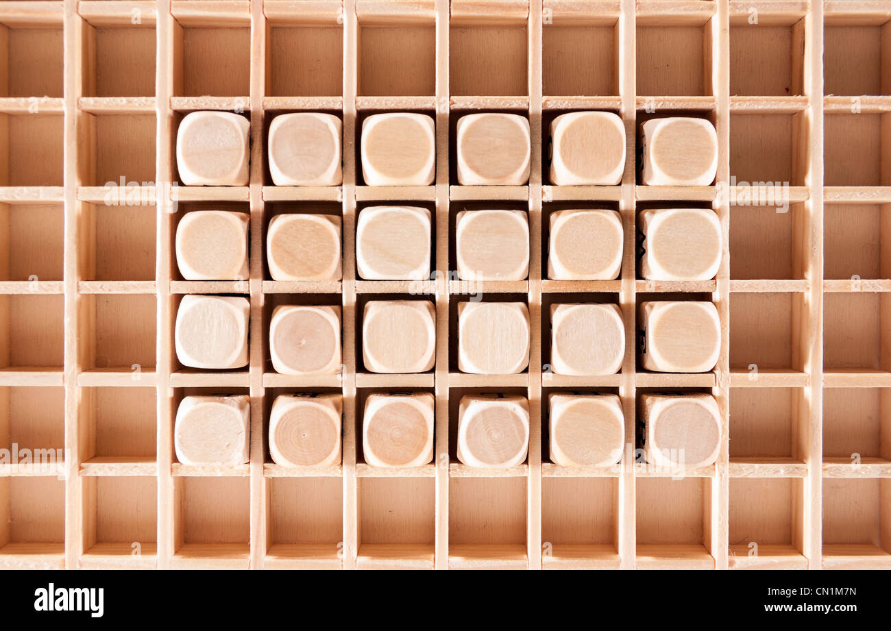 Blank letter blocks cubes write hi-res stock photography and images - Alamy