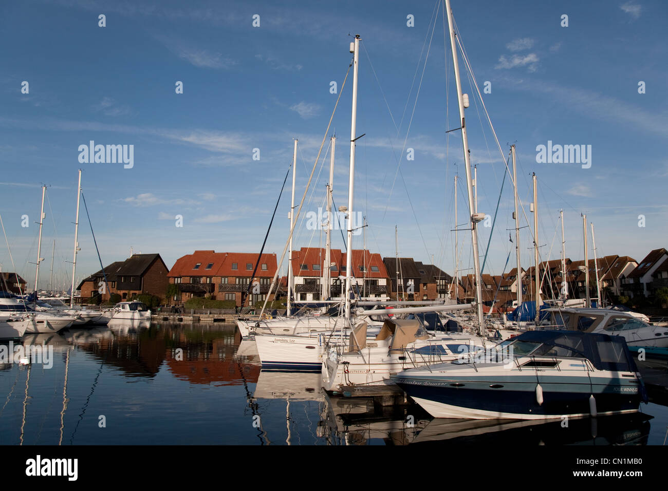 Hythe Marina; Southampton; England; UK Stock Photo - Alamy