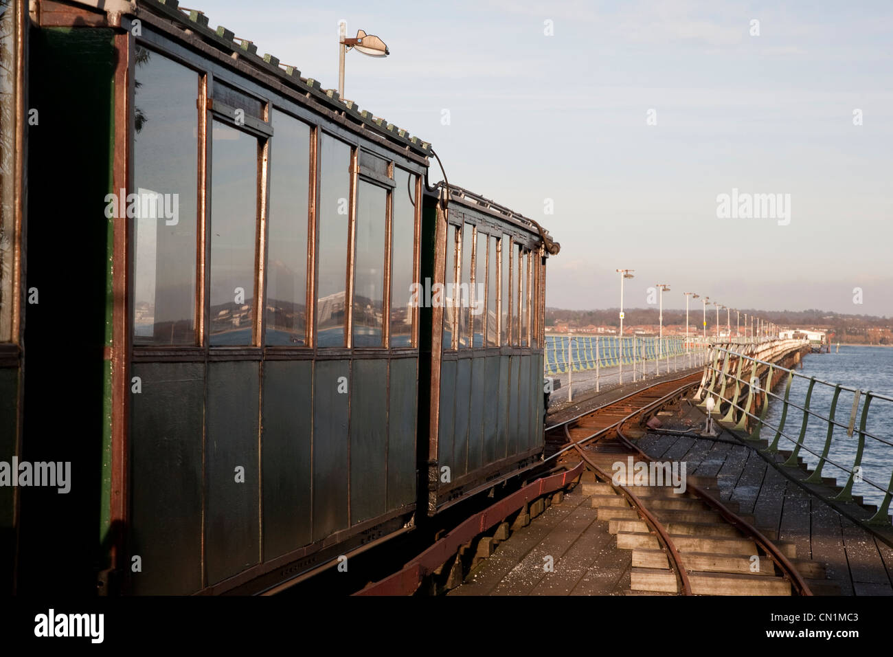 Hythe Ferry and Pier Railway; Southampton; England; UK Stock Photo - Alamy