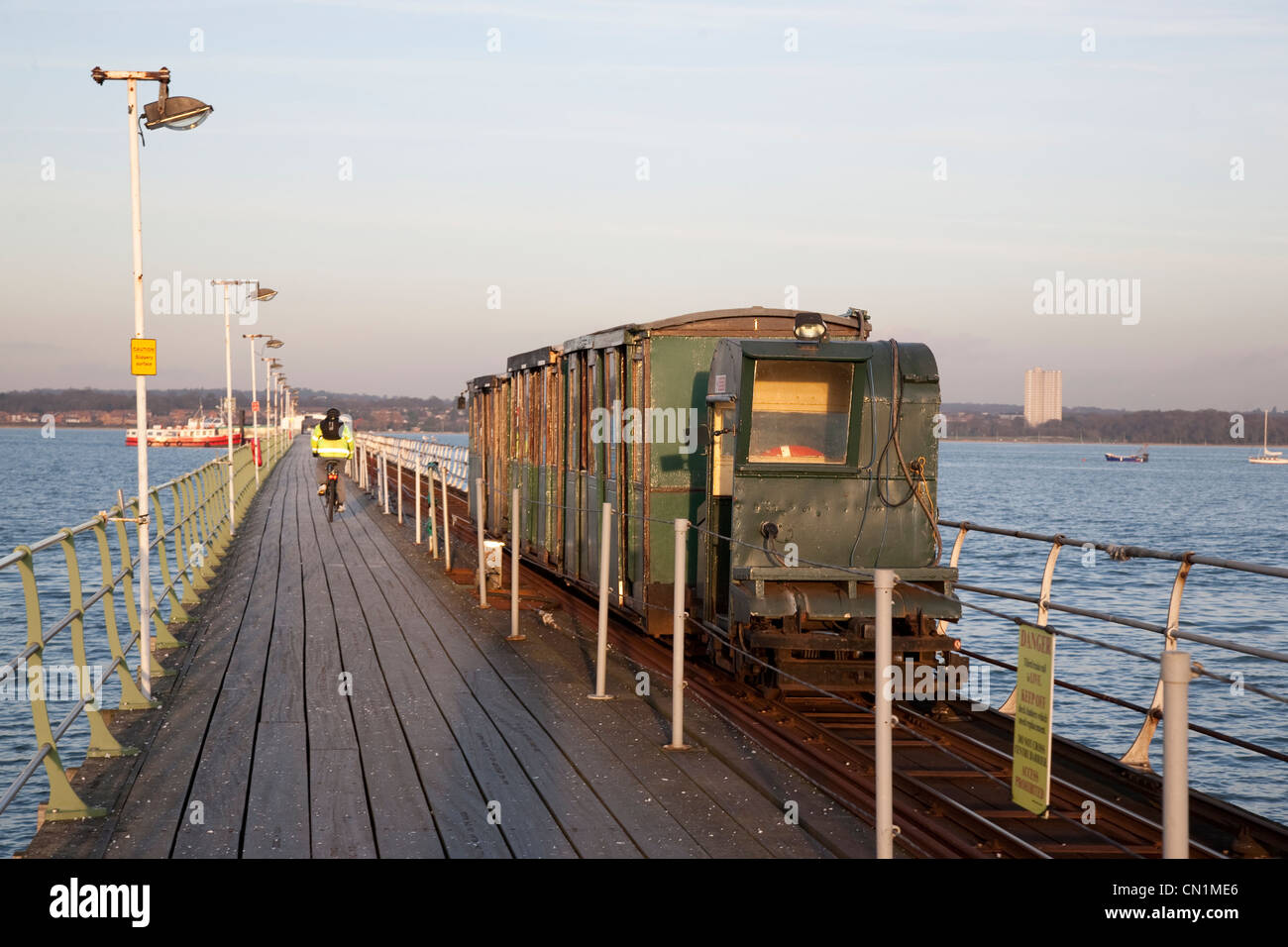 Hythe Ferry and Pier Railway; Southampton; England; UK Stock Photo - Alamy