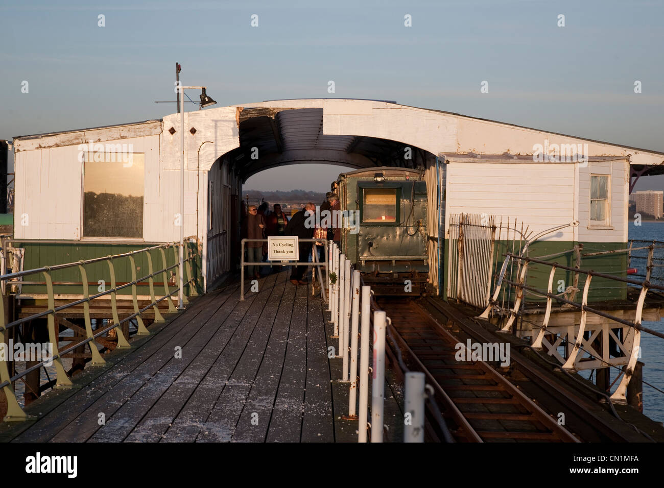 Hythe Ferry and Pier Railway Terminal, Southampton; England; UK Stock ...