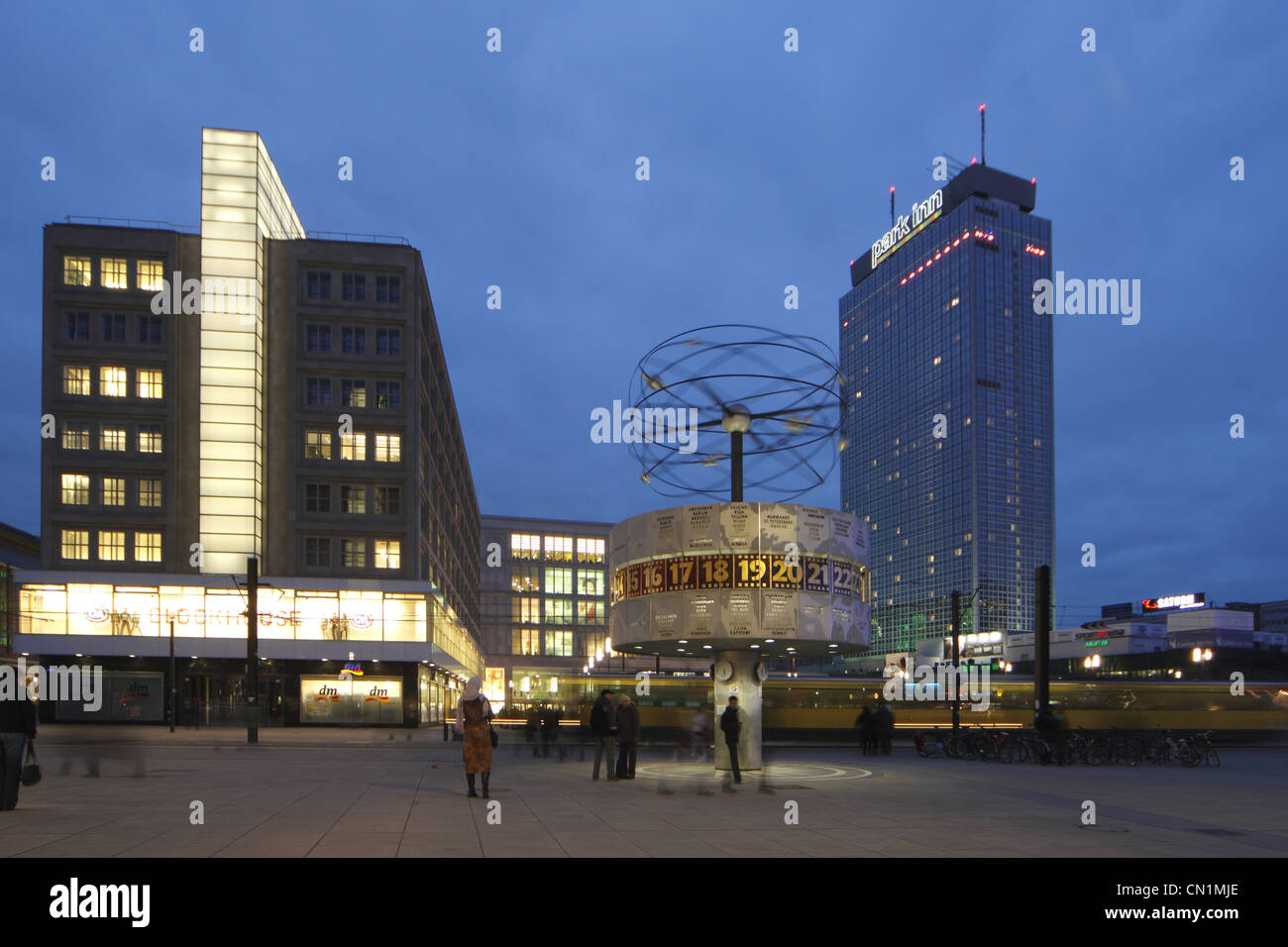 Berlin Mitte Alexander Square Place World Time Clock Stock Photo - Alamy