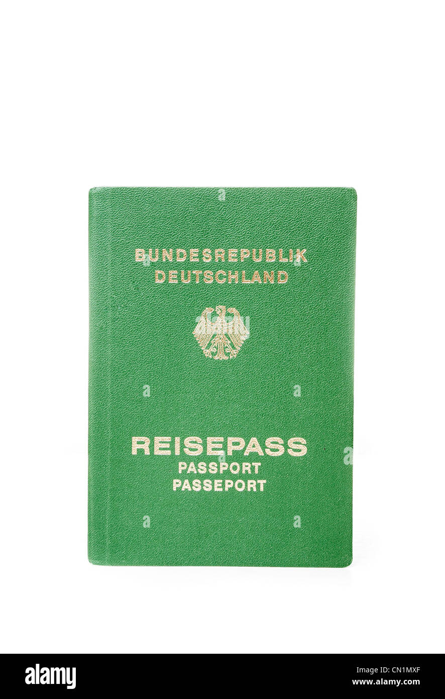 German passport on white background Stock Photo - Alamy