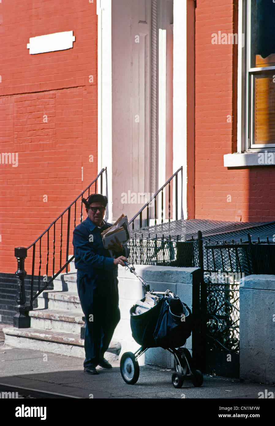 New York Usa Greenwich Village Postman Stock Photo - Alamy