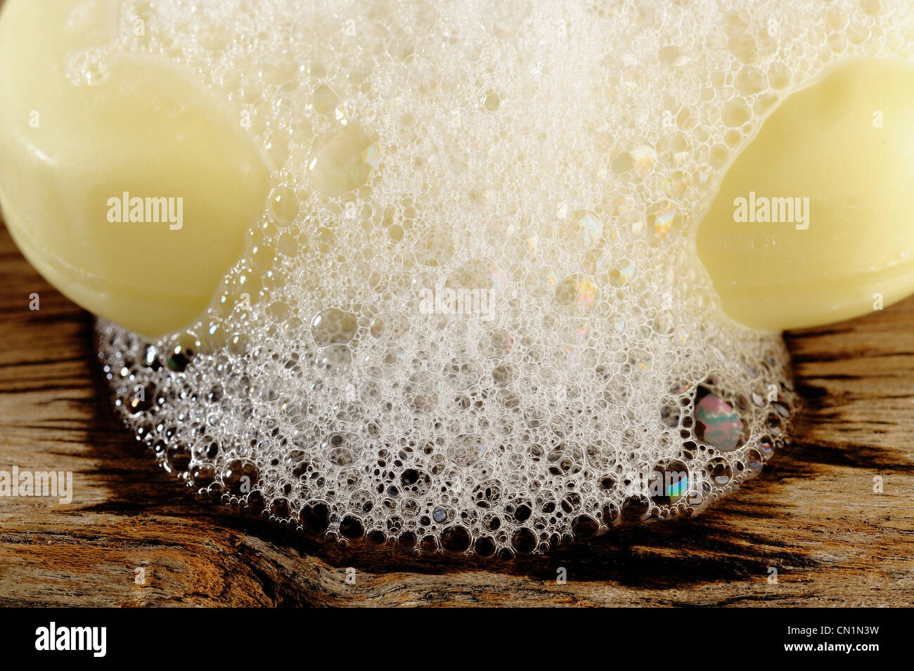 wet soap with foam Stock Photo - Alamy