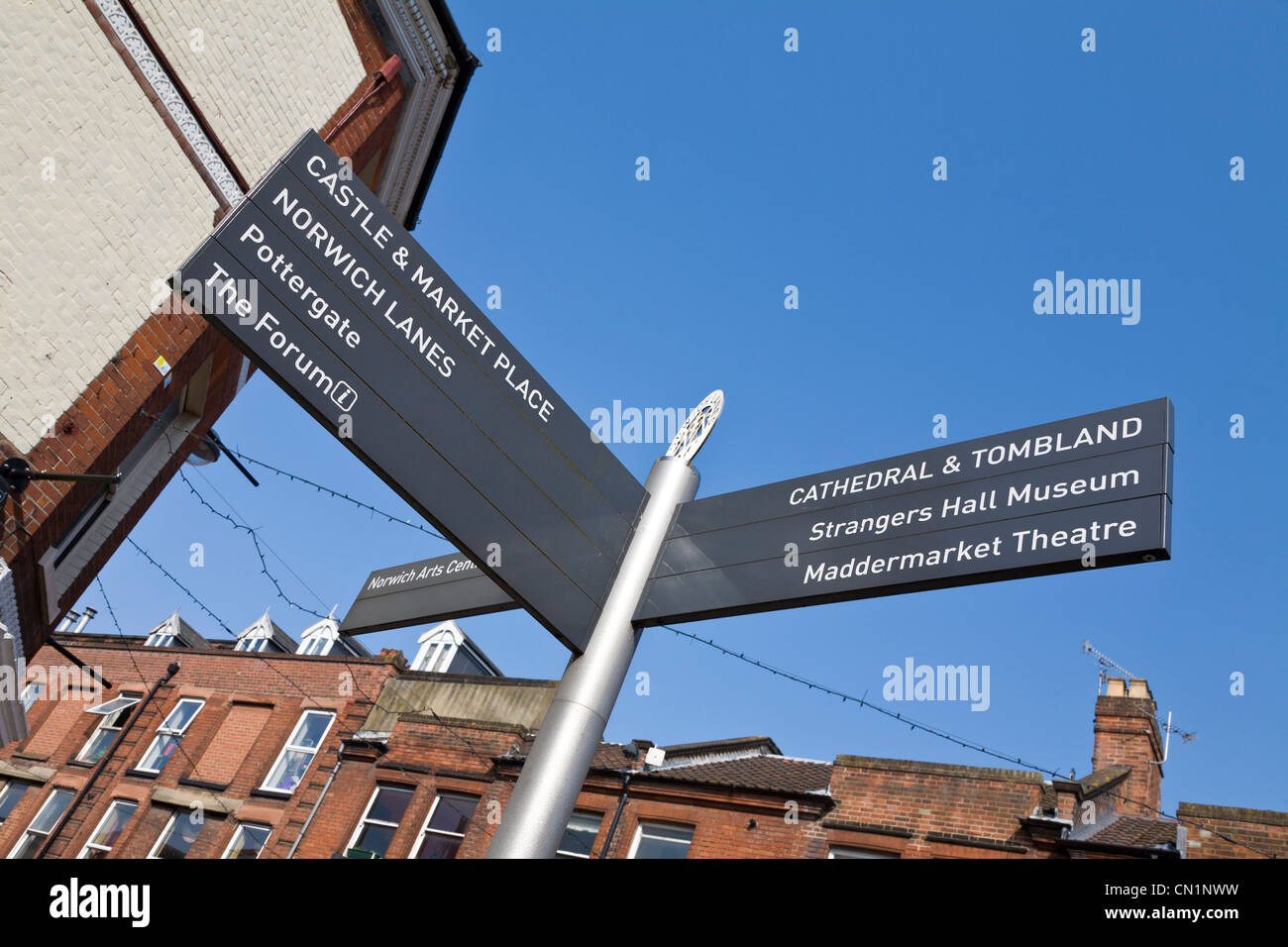 City centre sign hi-res stock photography and images - Alamy