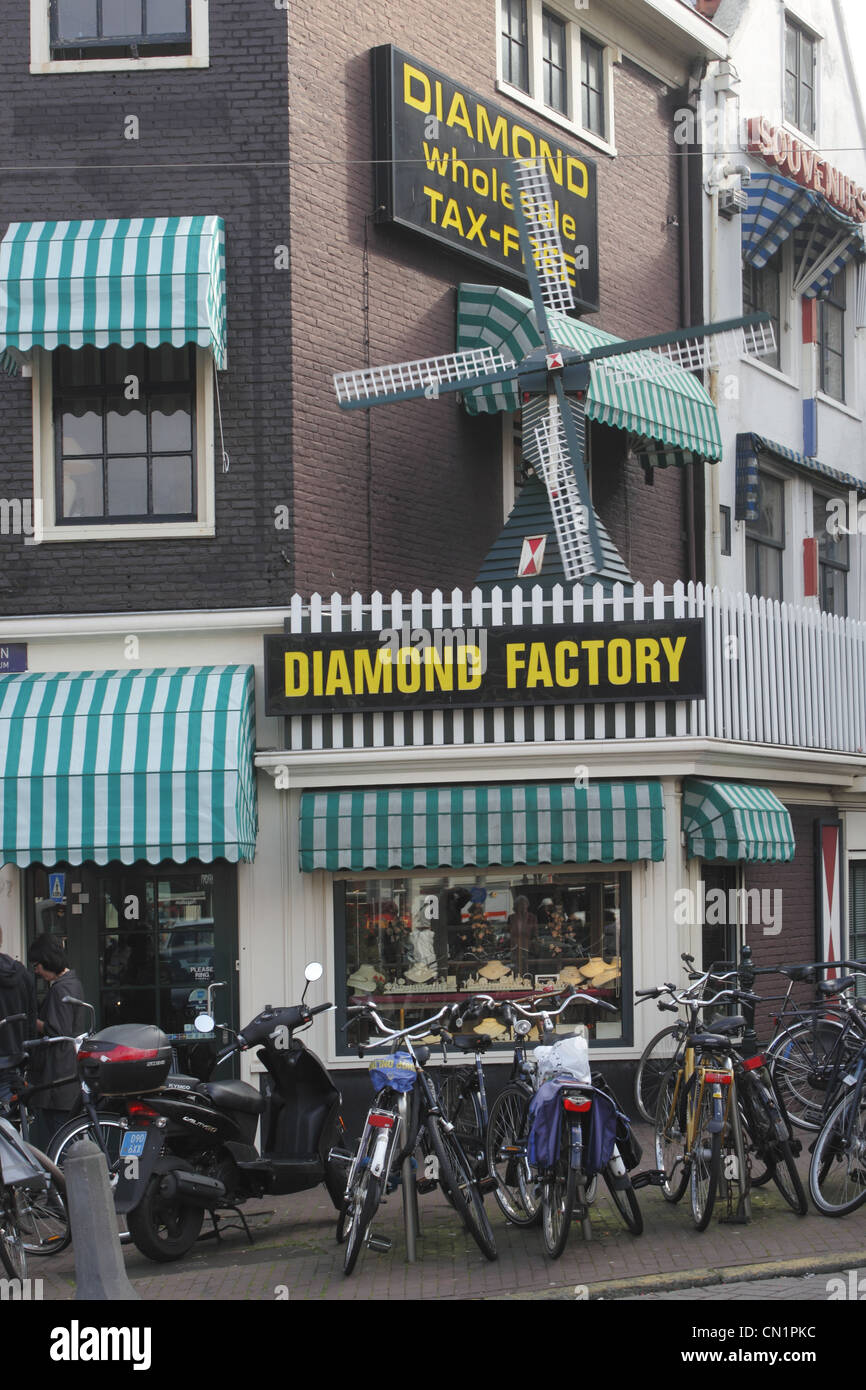 Netherlands Amsterdam Diamand Factory Shop Stock Photo - Alamy
