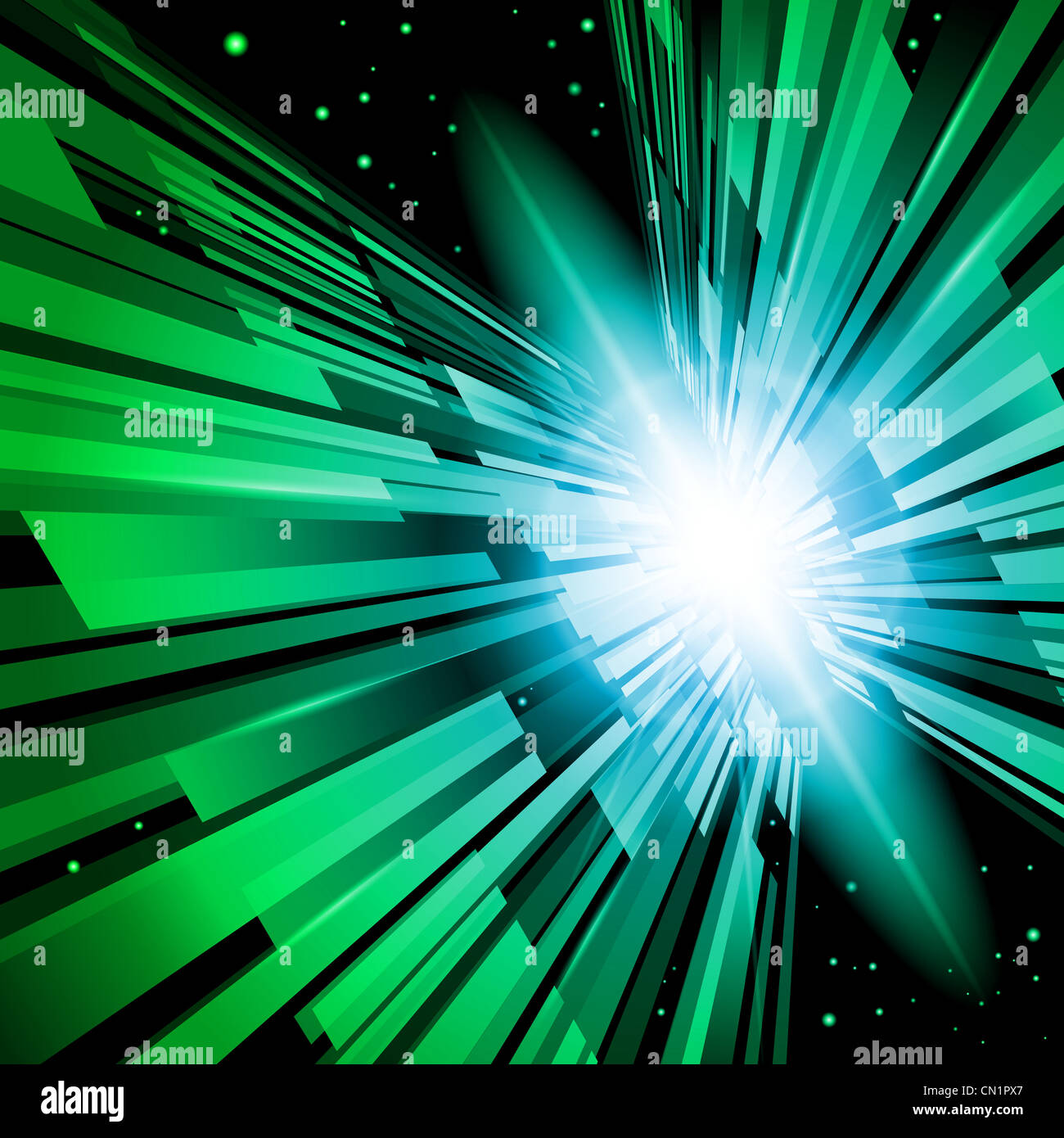 Beautiful Abstract Backdrop Effect of Green Radiance Stock Photo - Alamy
