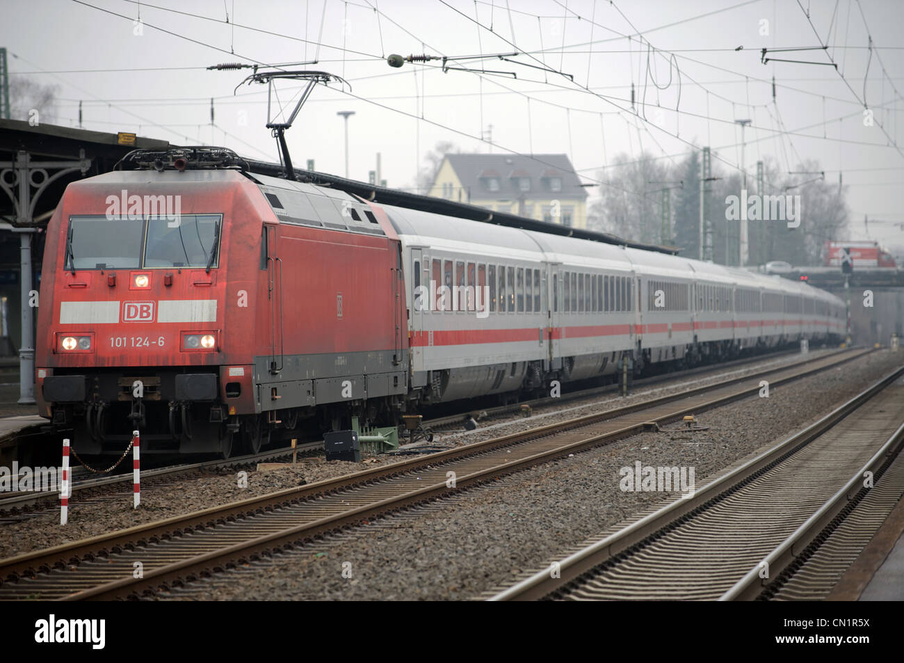 Long-distance passenger train Germany Stock Photo - Alamy