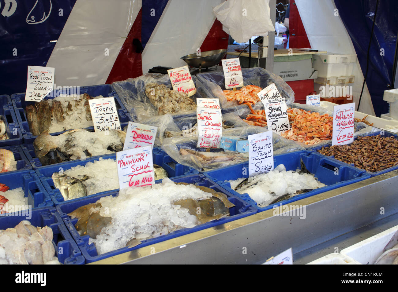Netherlands Groningen Fish Market Stock Photo - Alamy