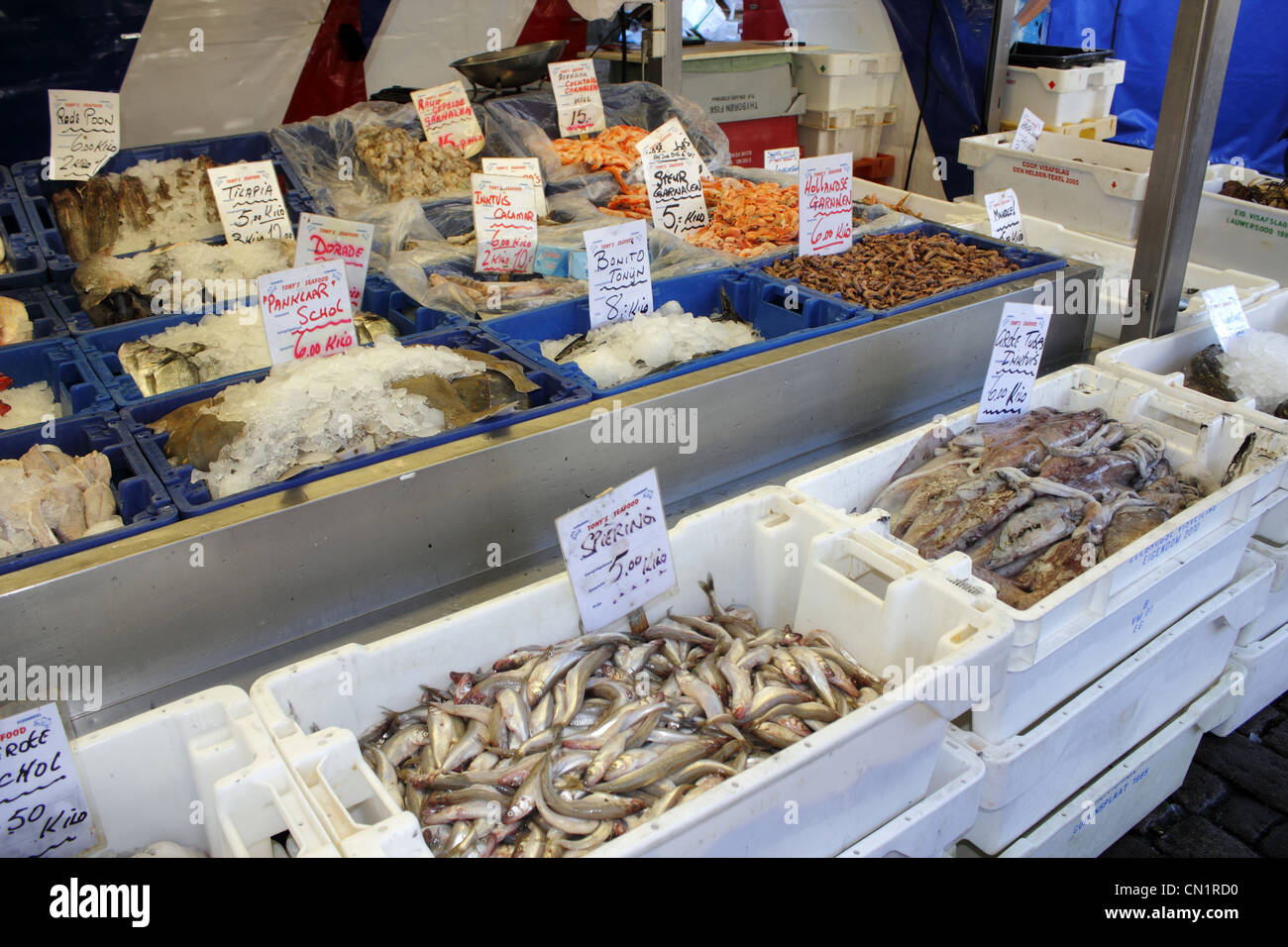 Netherlands Groningen Fish Market Stock Photo - Alamy