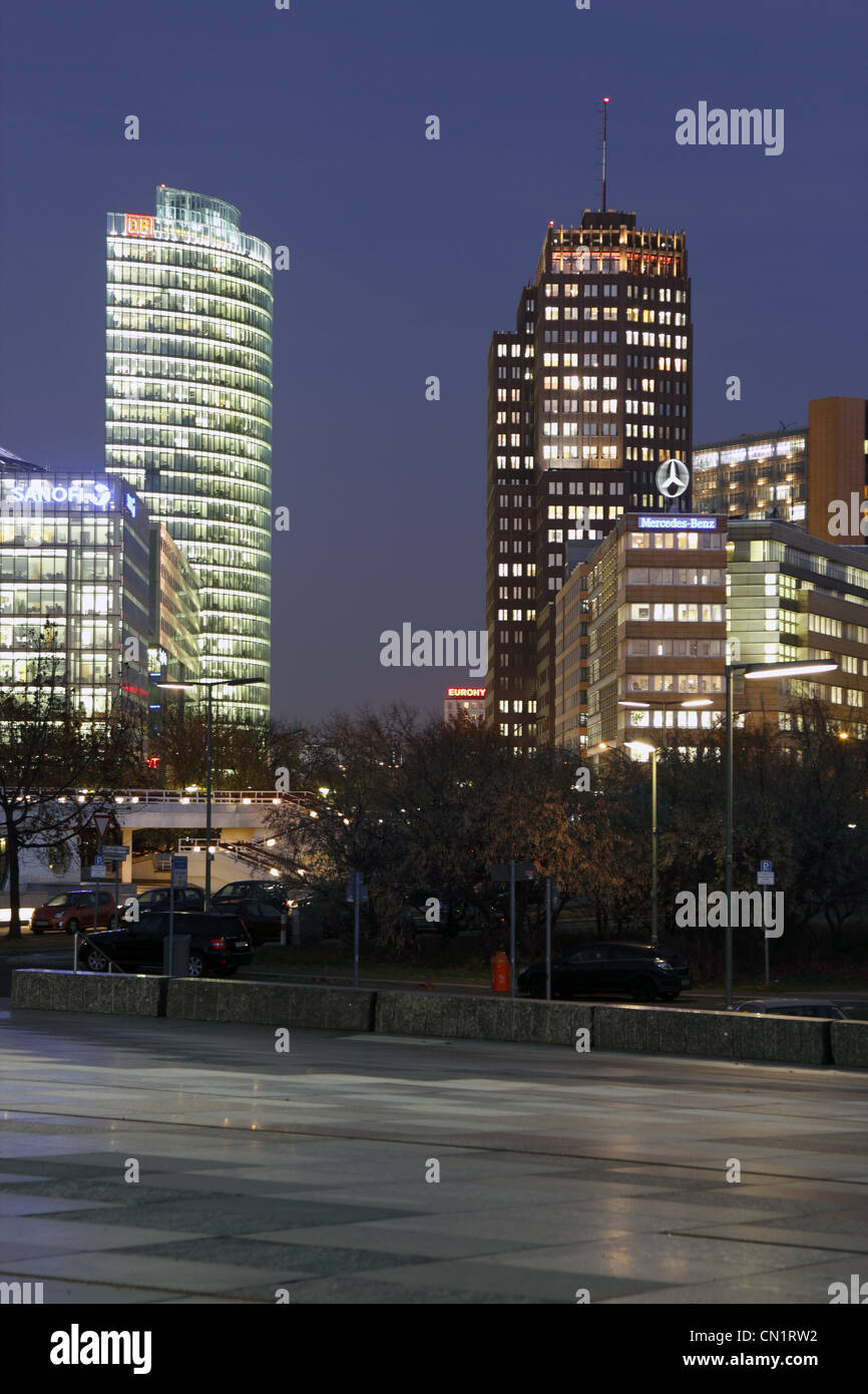 Berlin Mitte Potsdamer Square Illumination Stock Photo - Alamy