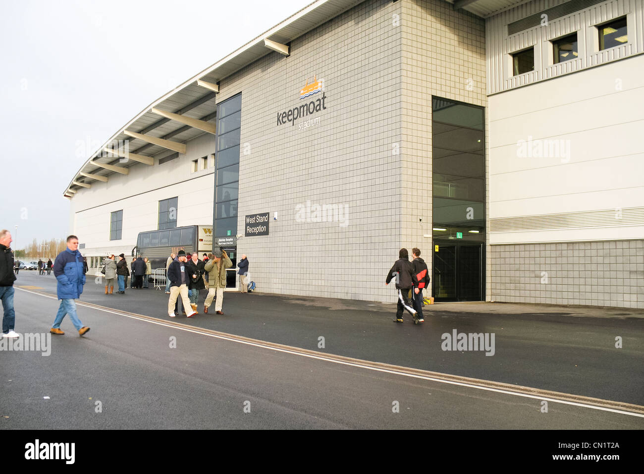 Doncaster Rovers football club fans arriving Stock Photo - Alamy