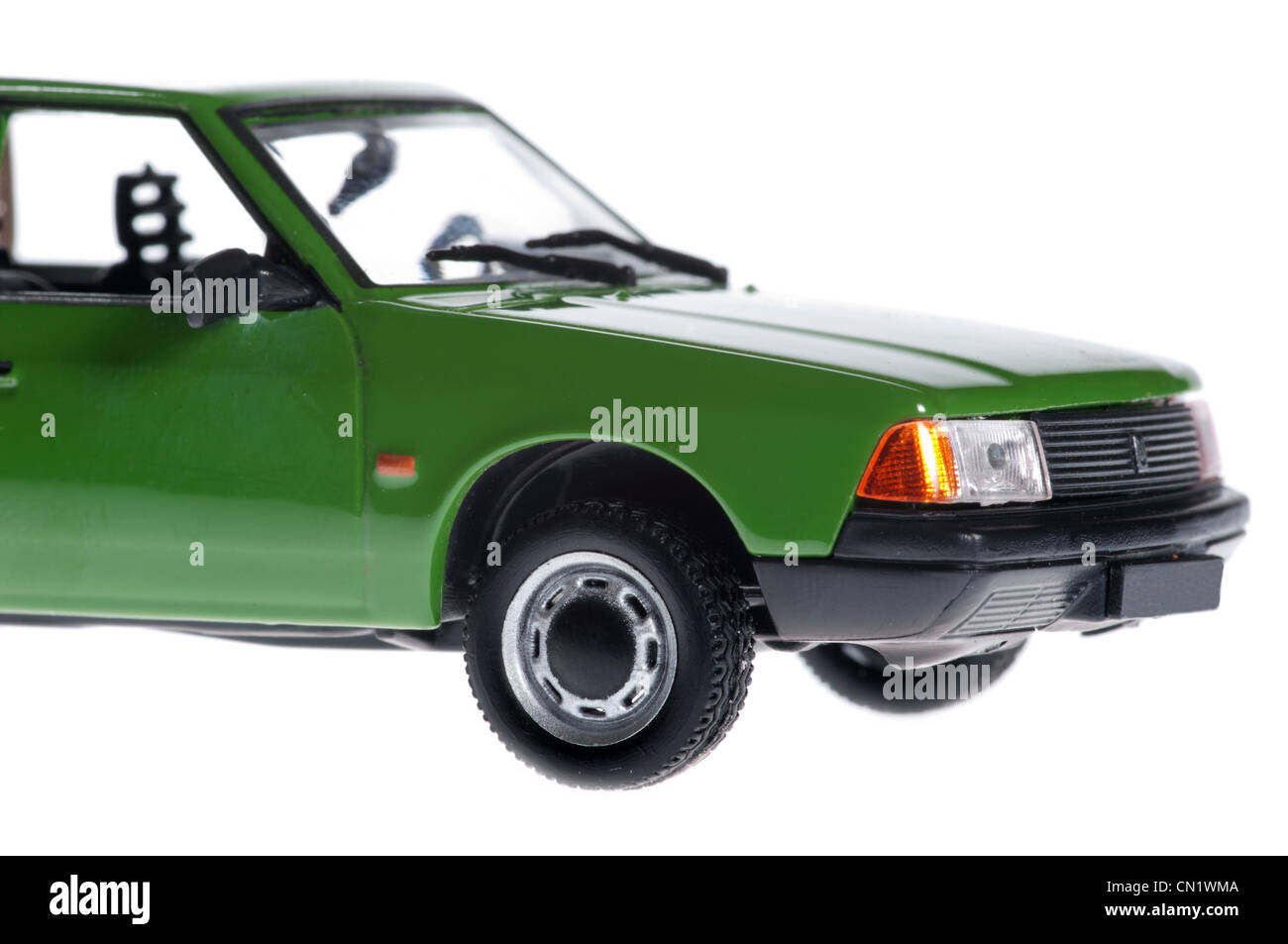 Moskwitch aleko model car on white background Stock Photo - Alamy