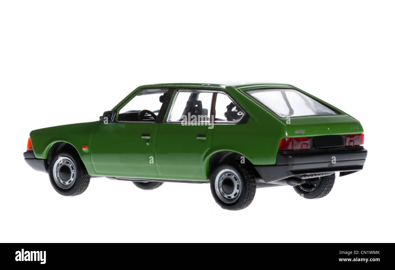 Moskwitch aleko model car on white background Stock Photo - Alamy