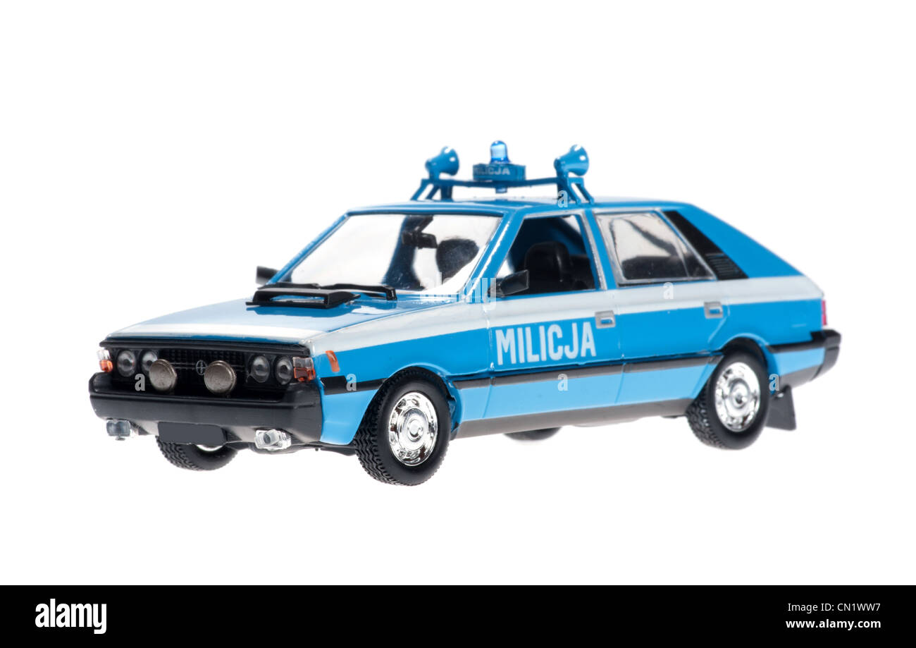 Model Polonez 1500 milicja car on white background Stock Photo - Alamy