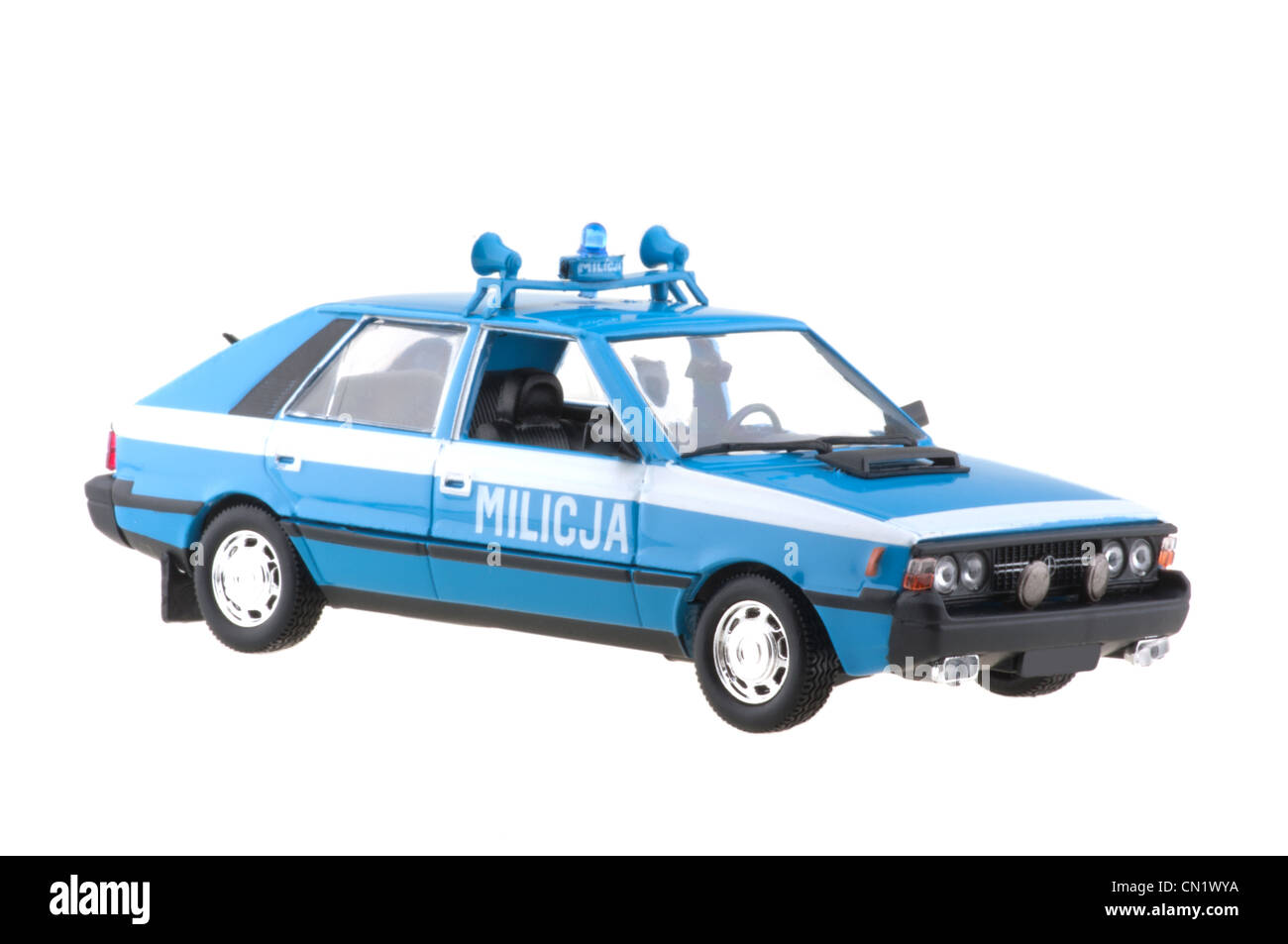 Model Polonez 1500 milicja car on white background Stock Photo - Alamy