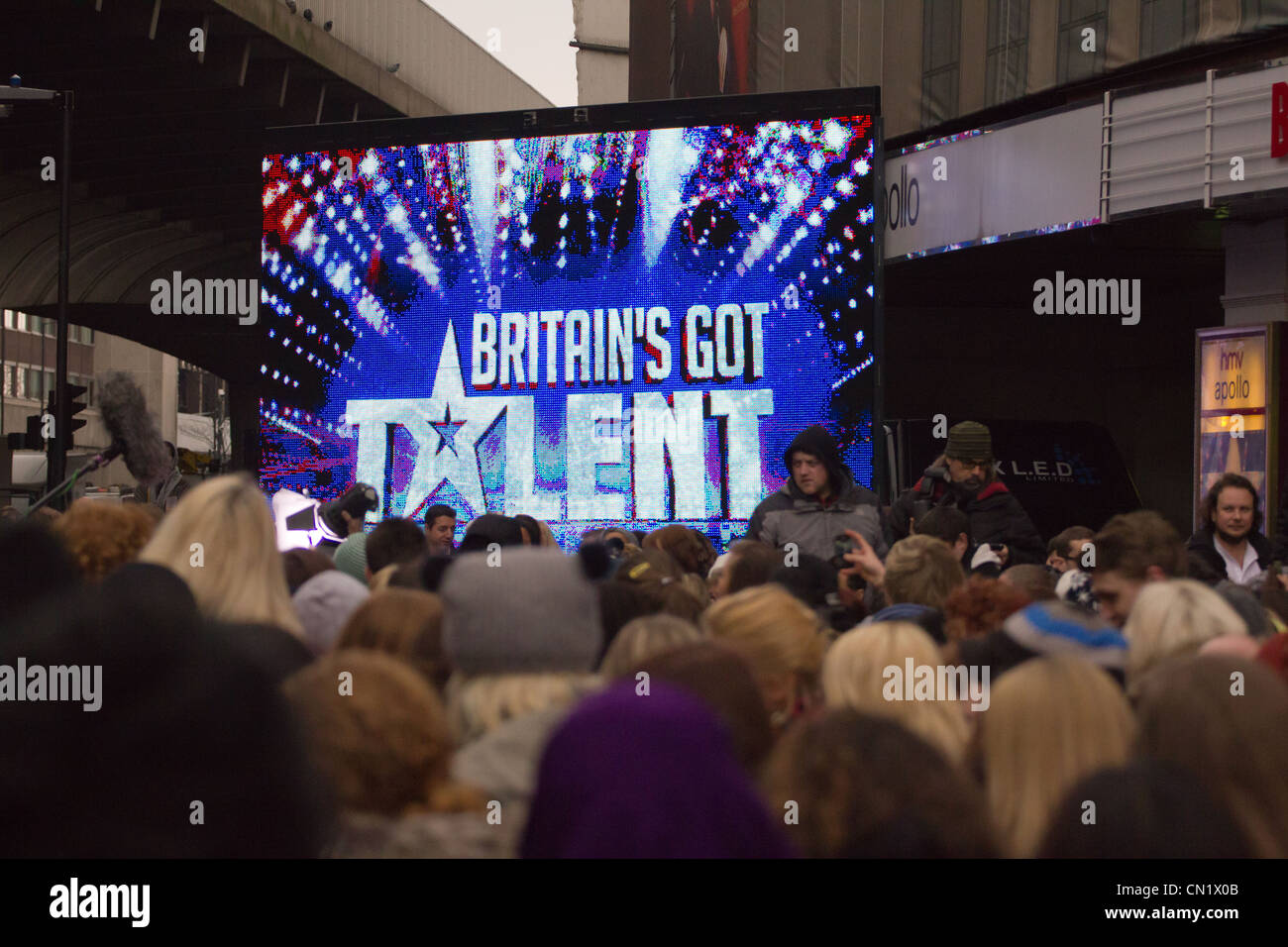 Britains Got Talent begins filing in London Stock Photo - Alamy