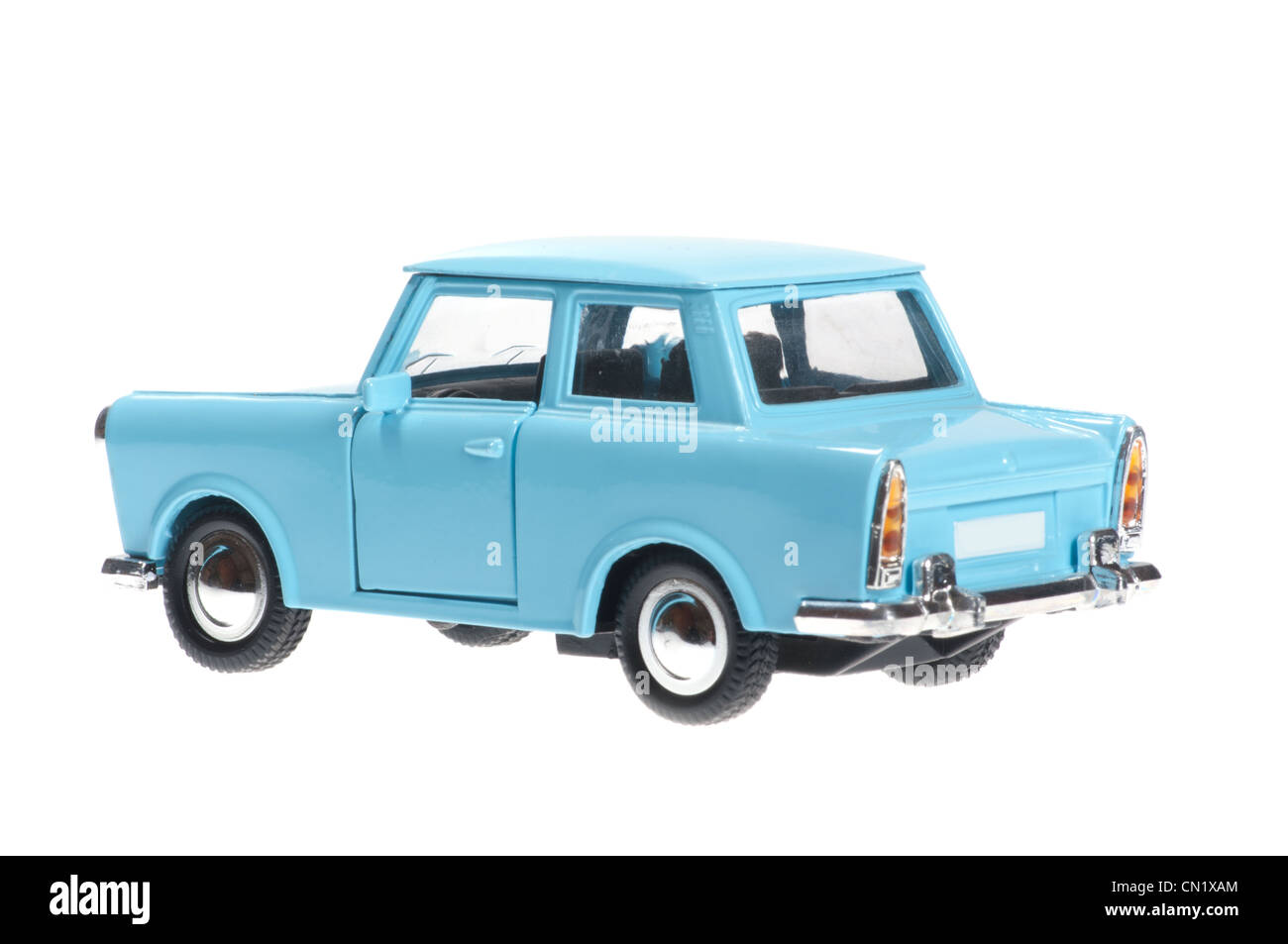Old classic blue car Cut Out Stock Images & Pictures - Alamy