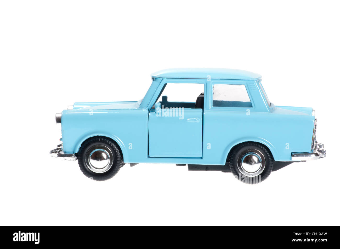 Old classic blue car Cut Out Stock Images & Pictures - Alamy