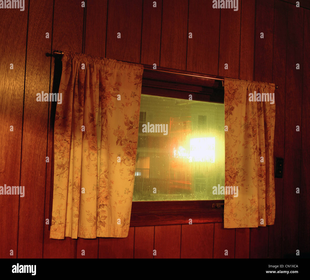 Window in diner, Pennsylvania, USA Stock Photo - Alamy