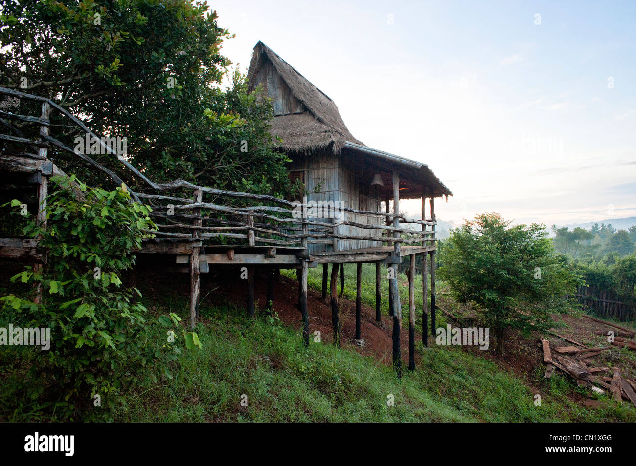 Cambodia, Ratanakiri Province, Banlung (Ban Lung), Tree Top Ecolodge ...