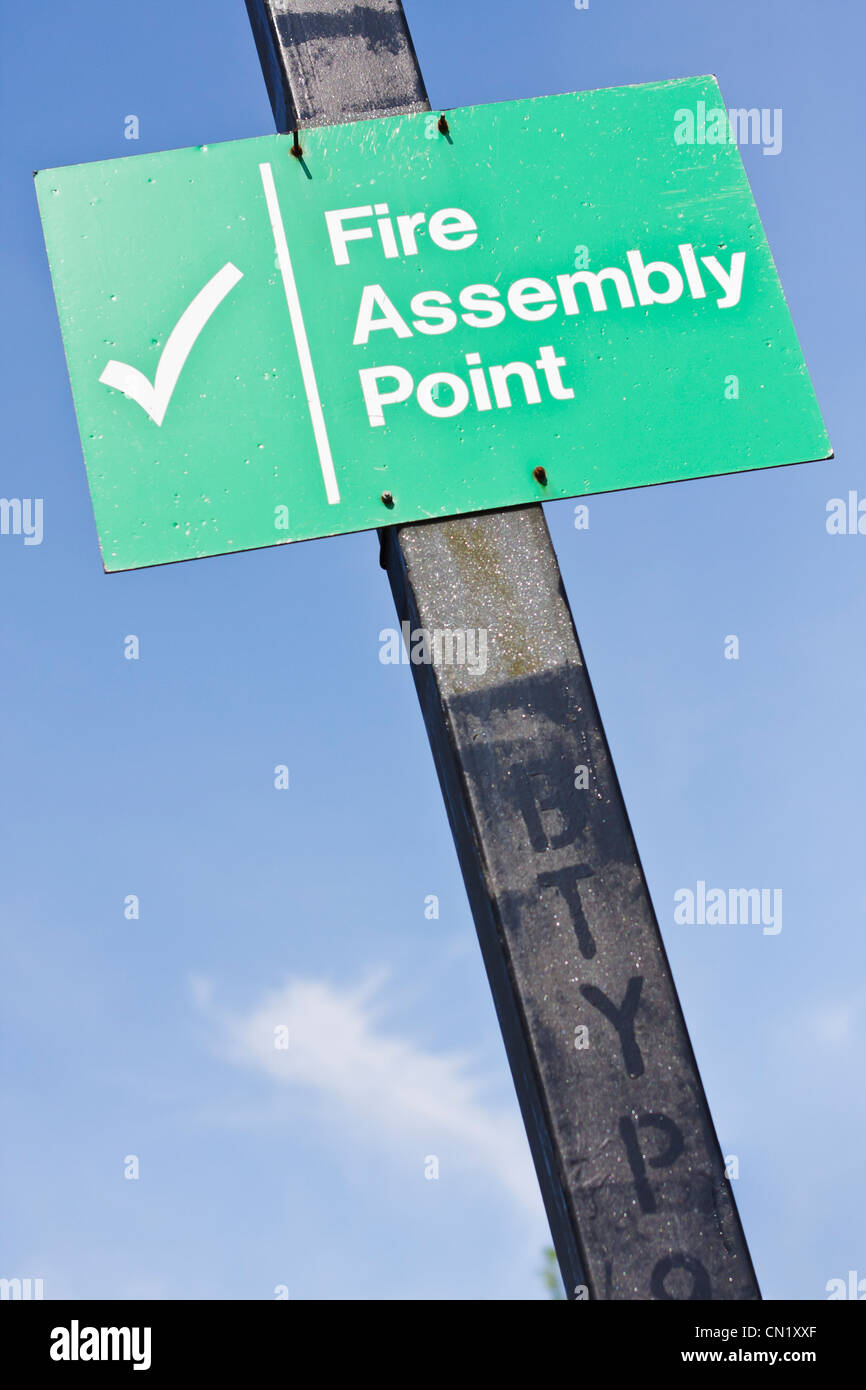 Fire assembly point hi-res stock photography and images - Alamy