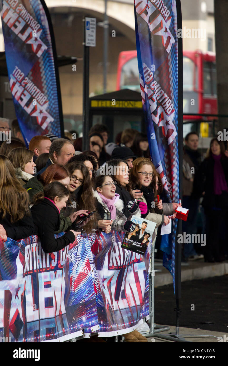 Britains Got Talent begins filing in London Stock Photo - Alamy