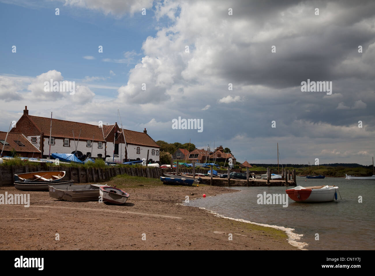 Burnham Overy Staithe harbour, Norfolk Stock Photo - Alamy