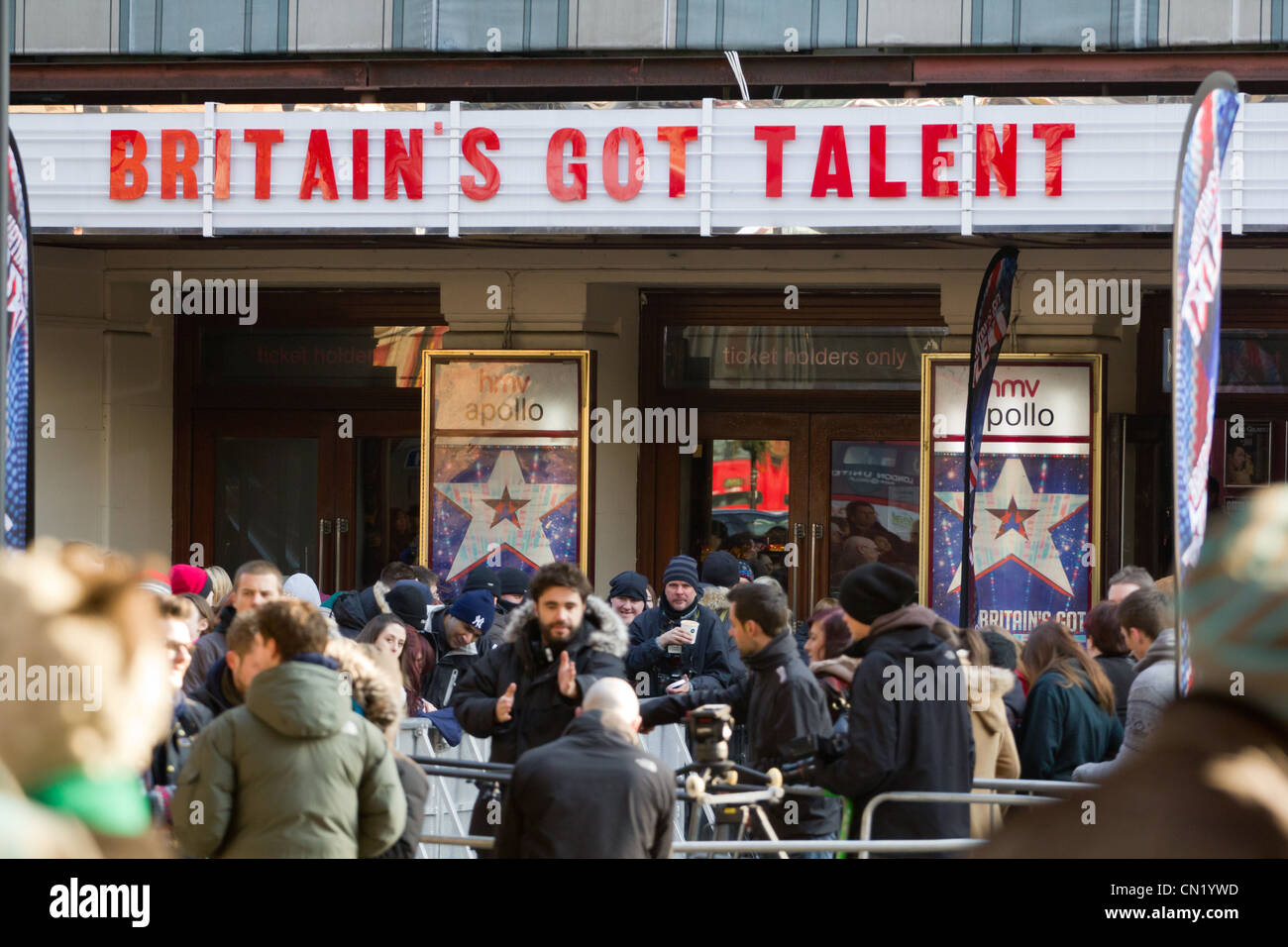 Britains Got Talent begins filing in London Stock Photo - Alamy