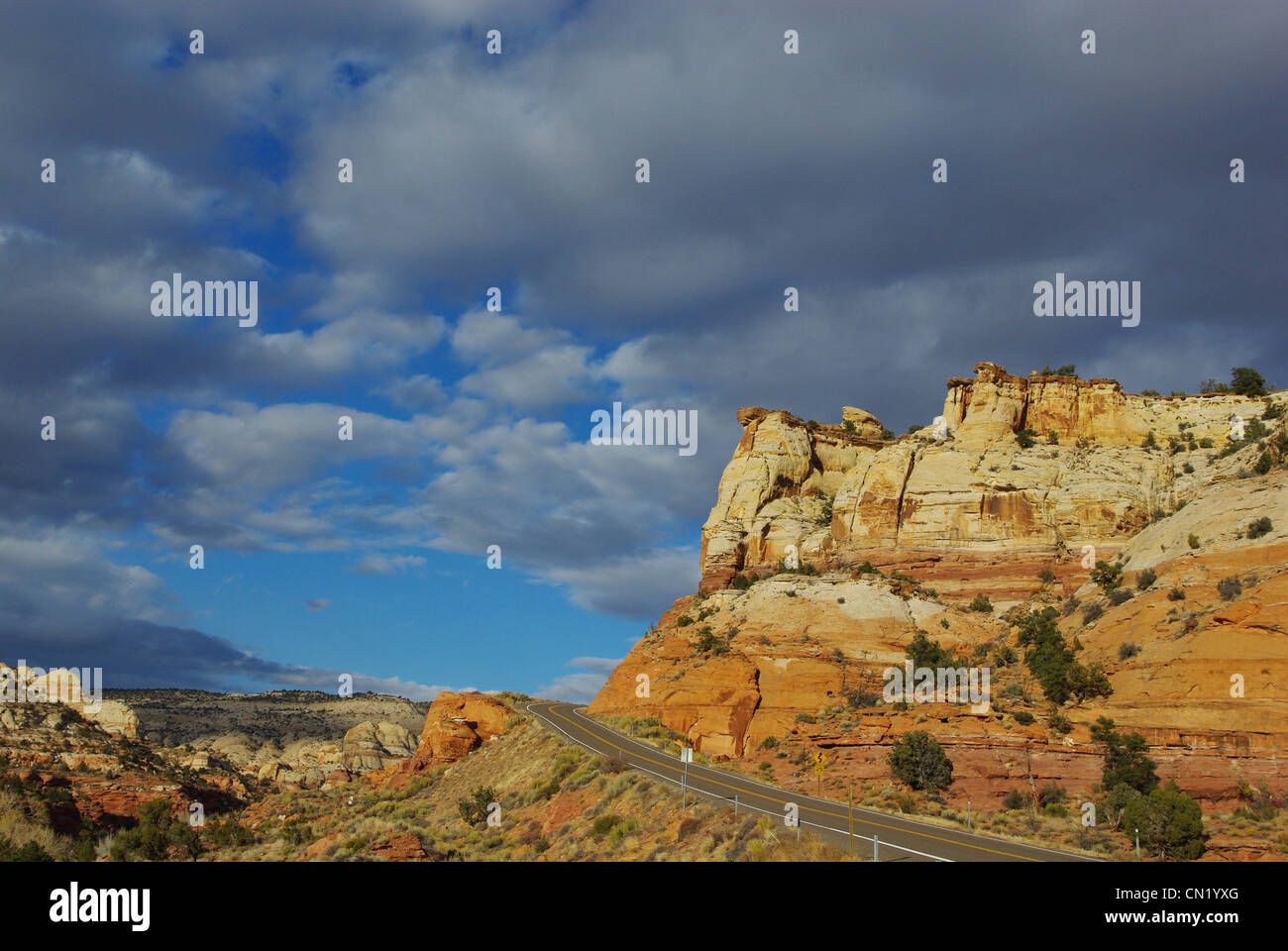 Highway 12, All American Road, near Boulder, Utah Stock Photo - Alamy