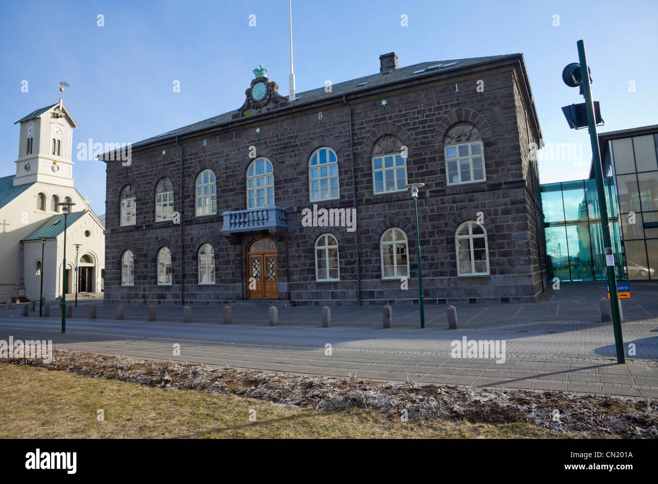 Parliament building, Reykjavik, Iceland Stock Photo - Alamy
