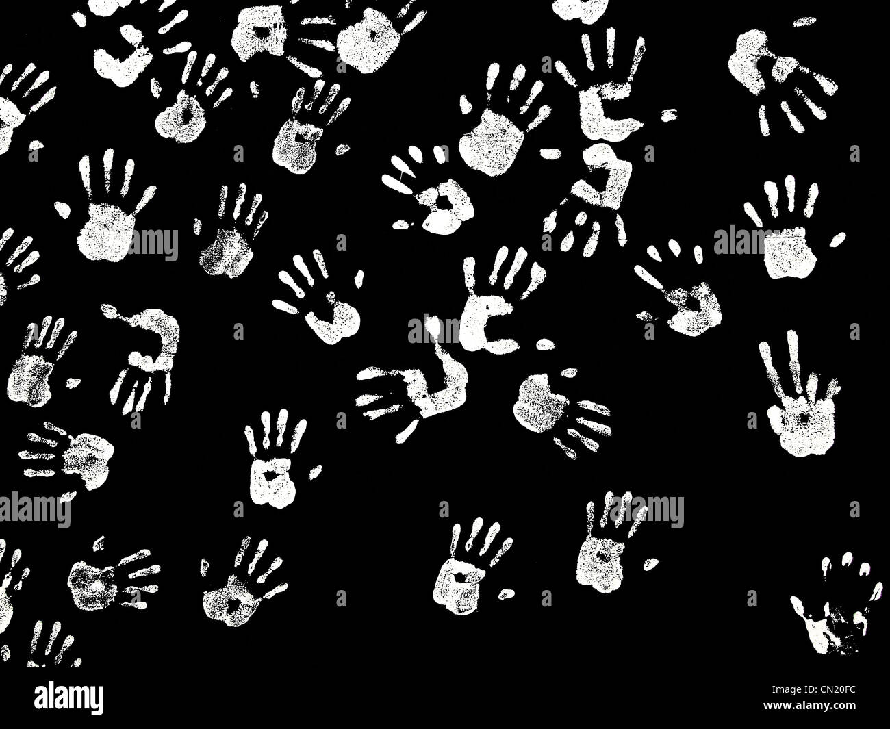 Handprints wall hi-res stock photography and images - Alamy