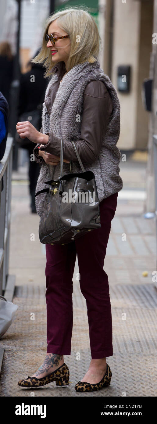 Fearne Cotton leaves the BBC radio one building Stock Photo - Alamy
