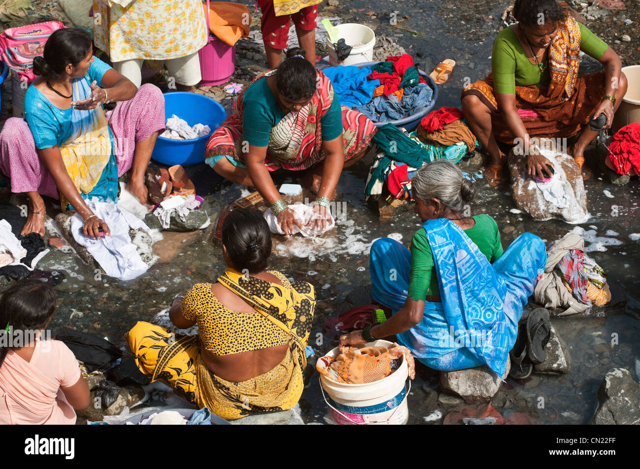 Dhobi Ghat Cuffe Parade Mumbai Bombay India Stock Photo - Alamy