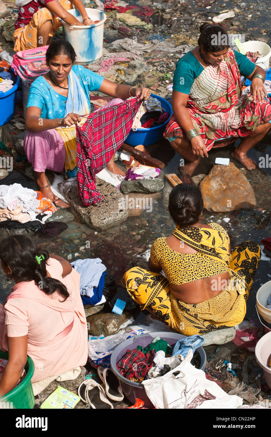Dhobi Ghat Cuffe Parade Mumbai Bombay India Stock Photo - Alamy