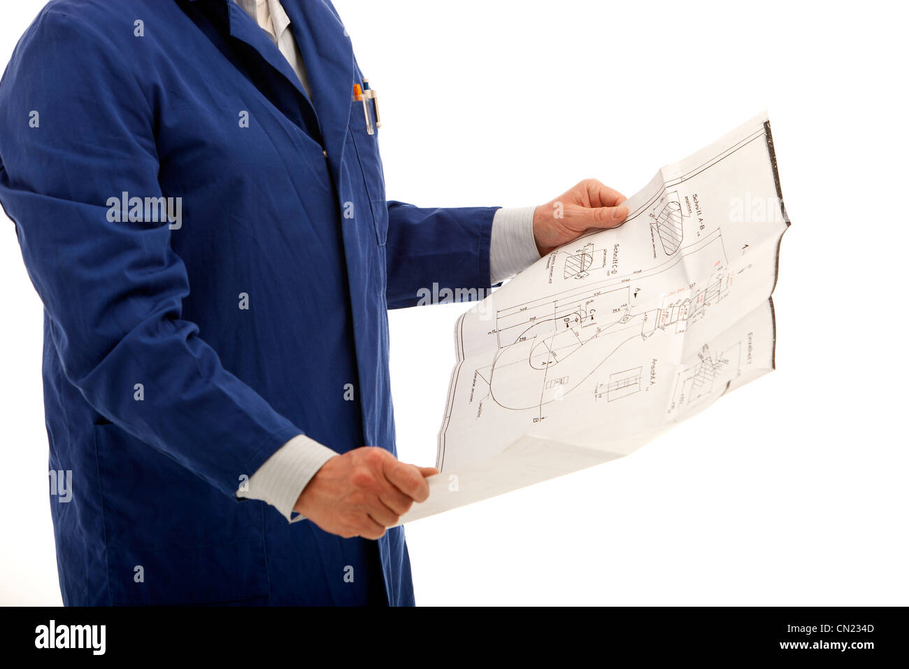 Open blueprint hi-res stock photography and images - Alamy