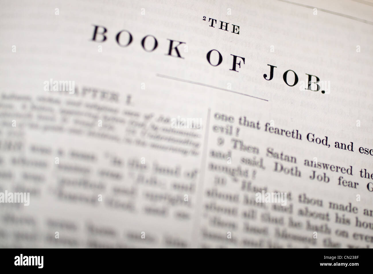 Book of job bible hi-res stock photography and images - Alamy
