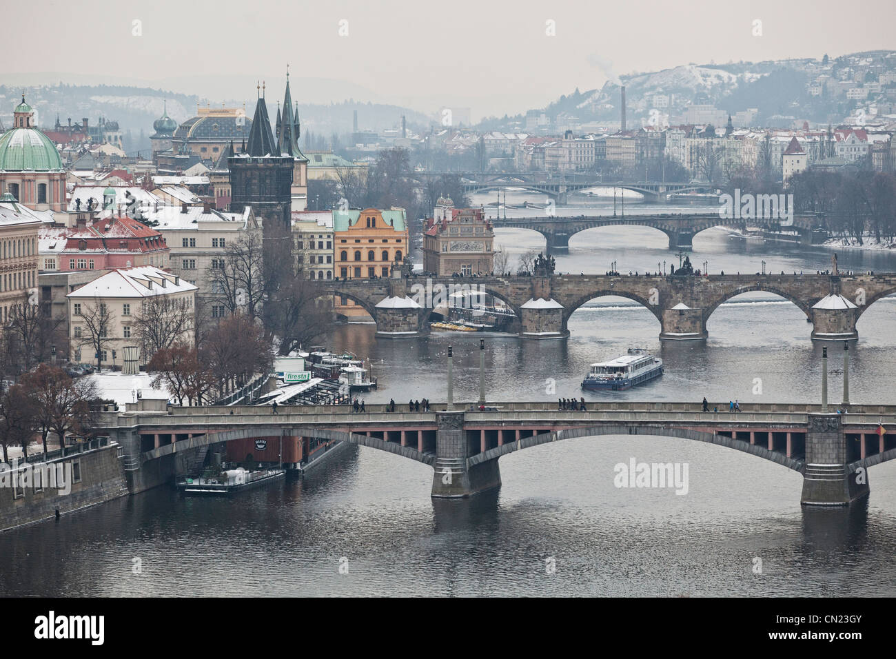 Prague castle bridges over hi-res stock photography and images - Alamy